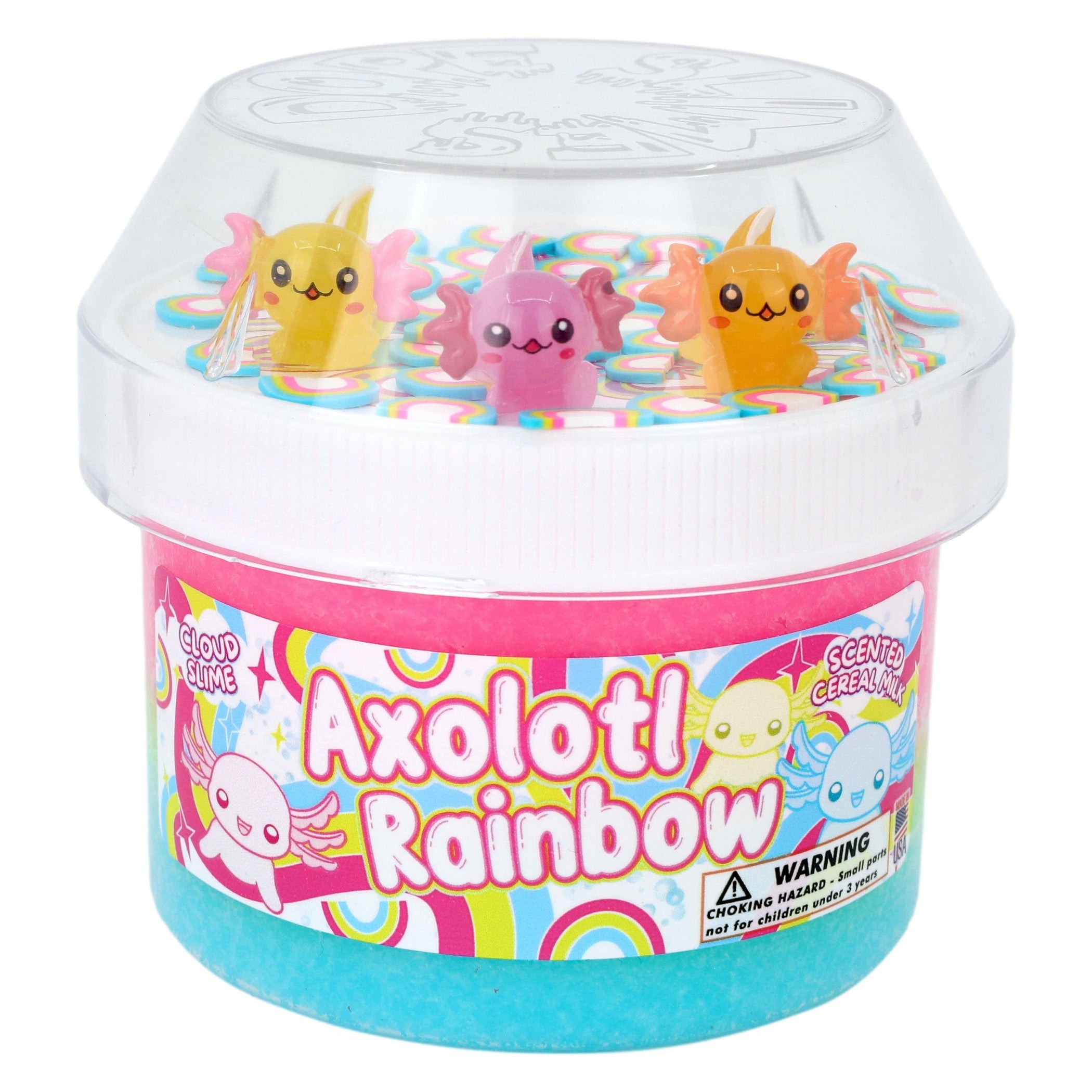 Axolotl Rainbow - Cloud Textured Slime — Nature's Workshop Plus