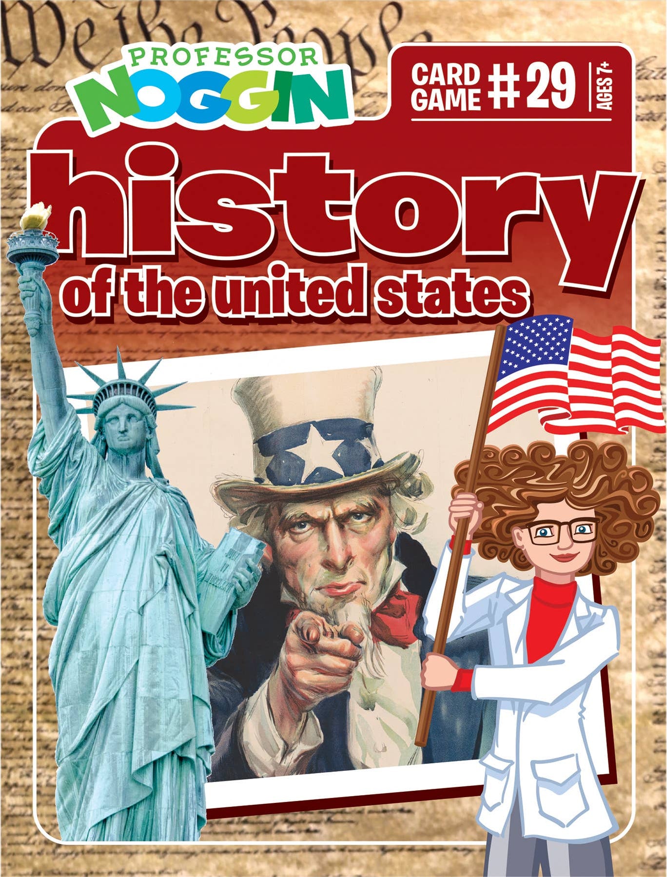Prof. Noggin History of the US Card Game — Nature's Workshop Plus
