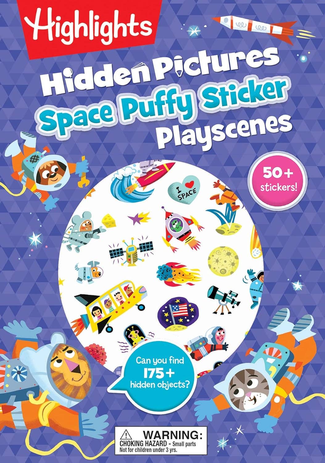 Space Hidden Pictures Puffy Sticker Playscenes — Nature's Workshop Plus