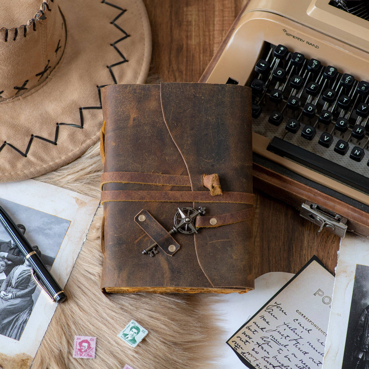 Leather Diary with Key — Nature's Workshop Plus
