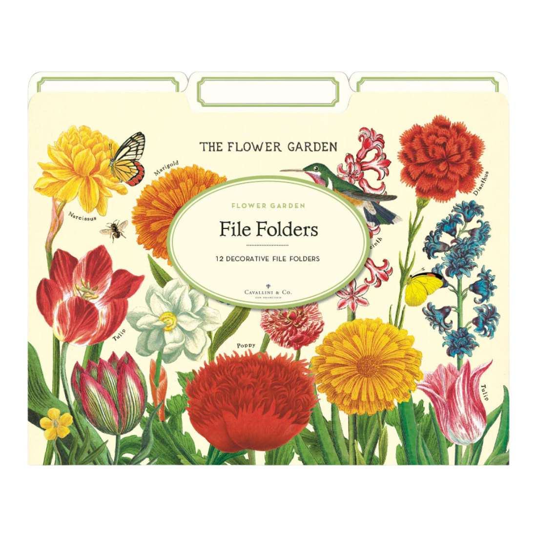 Vintage Flower Garden File Folders — Nature's Workshop Plus