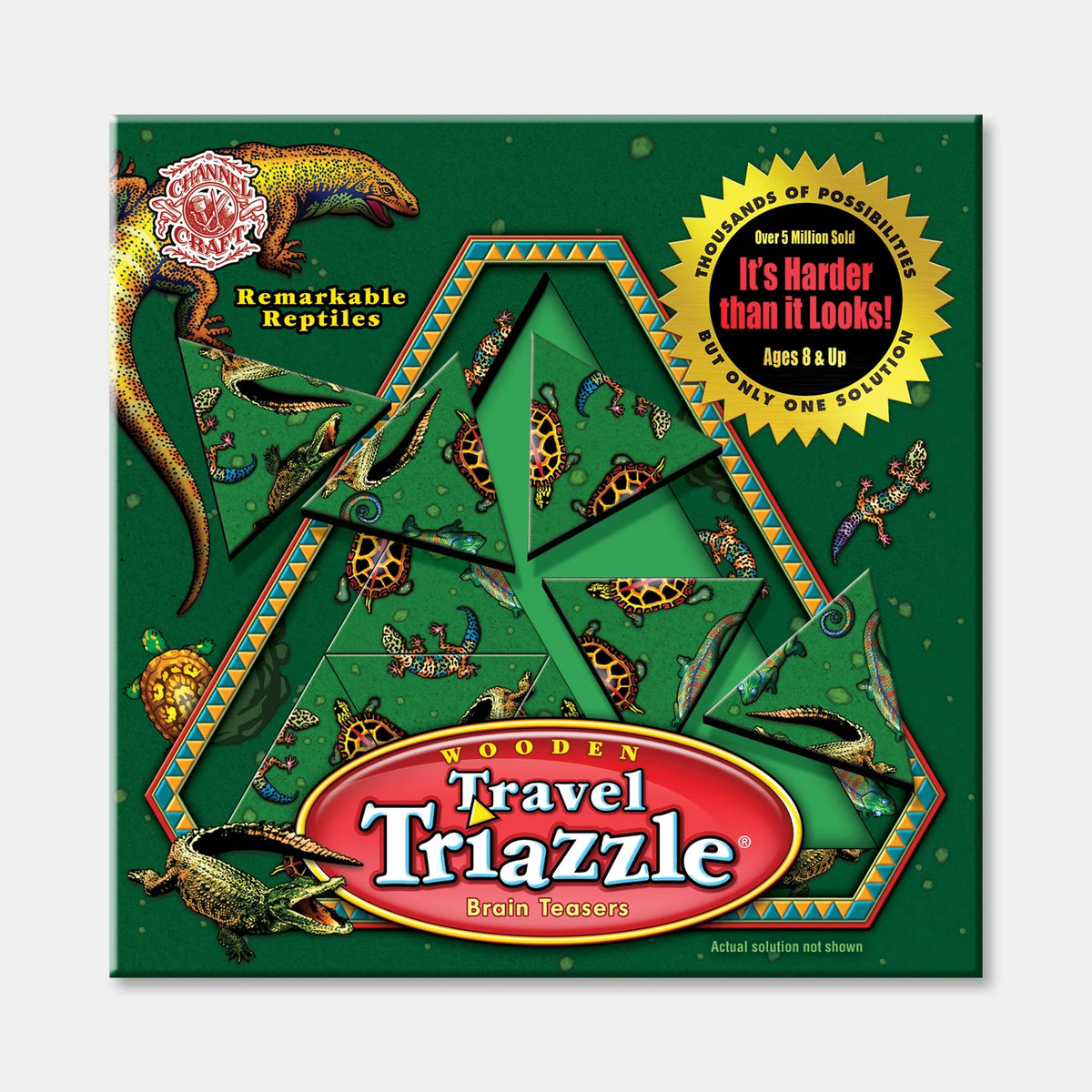 Reptiles-Travel Triazzle Puzzle — Nature's Workshop Plus