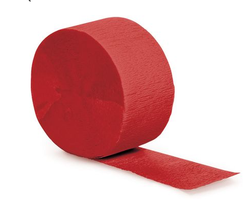 Red Crepe Paper Roll — Nature's Workshop Plus