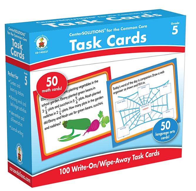 Task Cards Learning Cards, Grade 5 — Nature's Workshop Plus