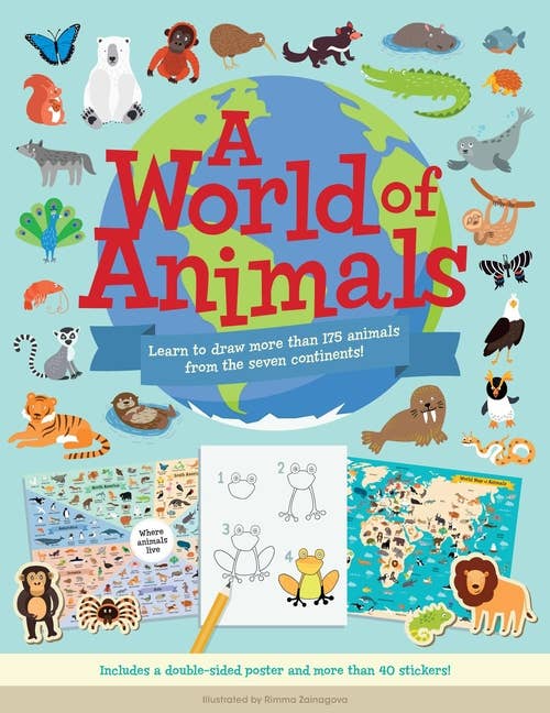 World Of Animals: Learn To Draw Over 175 Animals — Nature's Workshop Plus