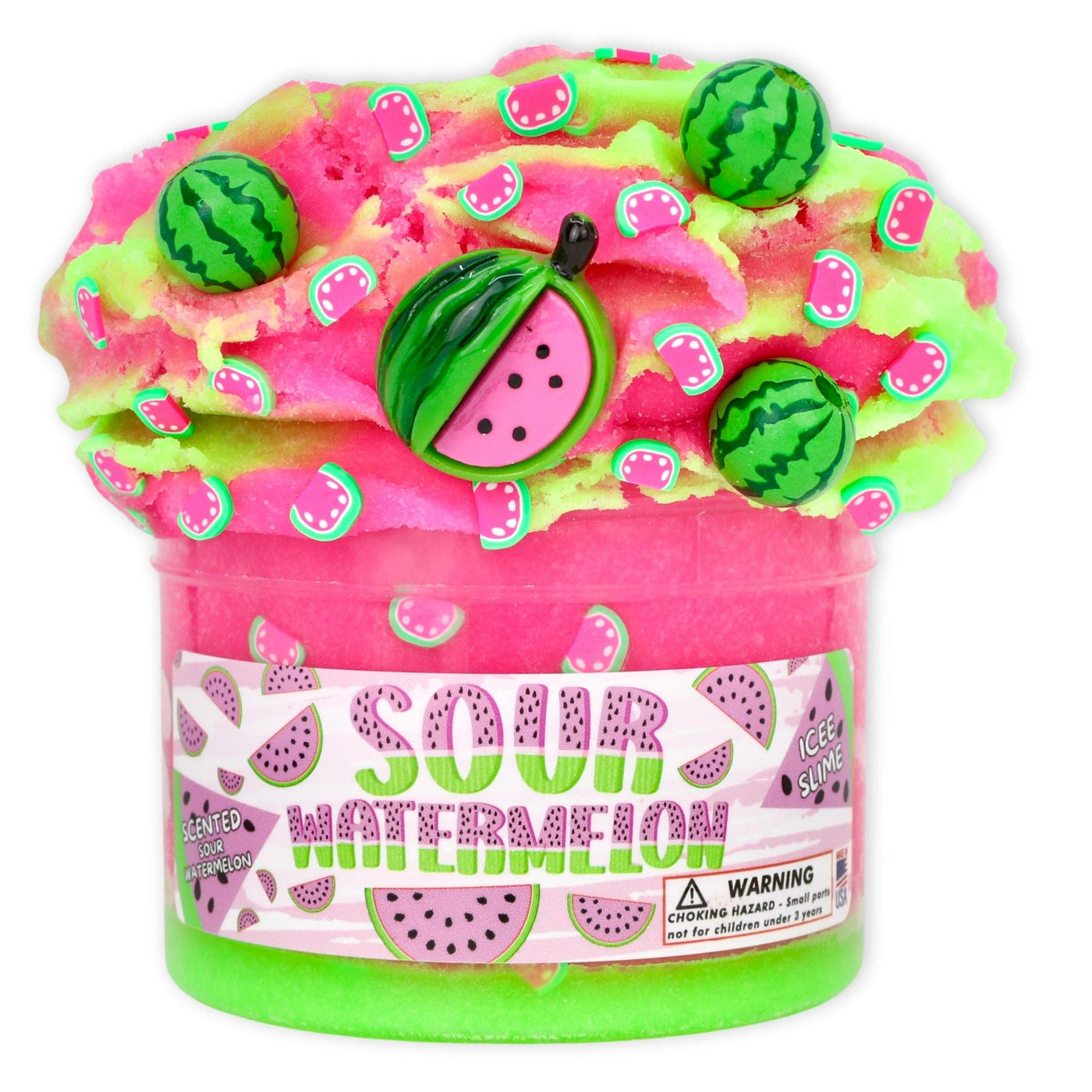 Sour Watermelon - Icee Textured Slime — Nature's Workshop Plus