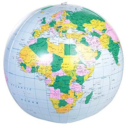 Inflatable Globe 16 Inch - Perfect for Geography Lessons — Nature's ...